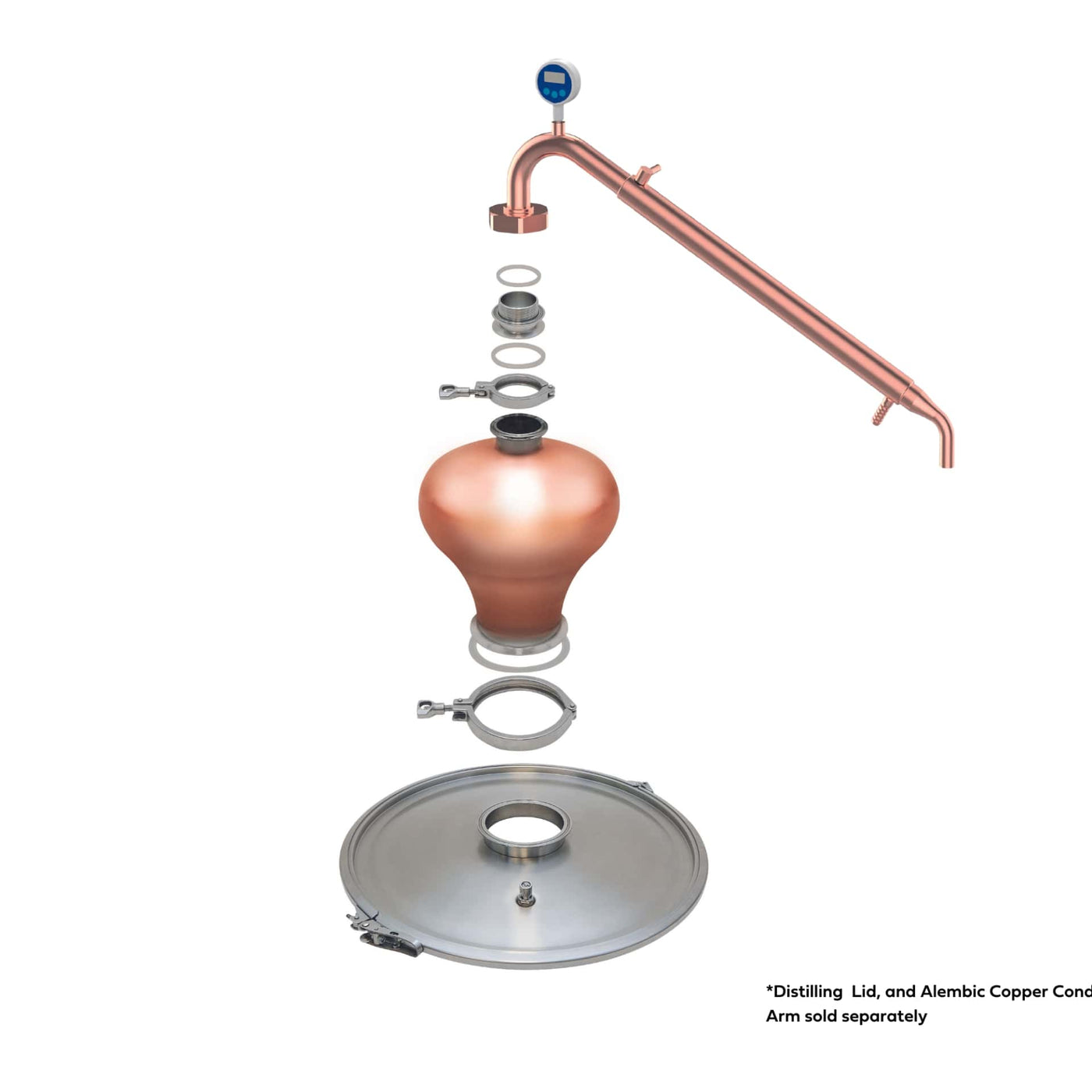 Grainfather G40 / G70 Distilling Lid Alembic Attachment Kit