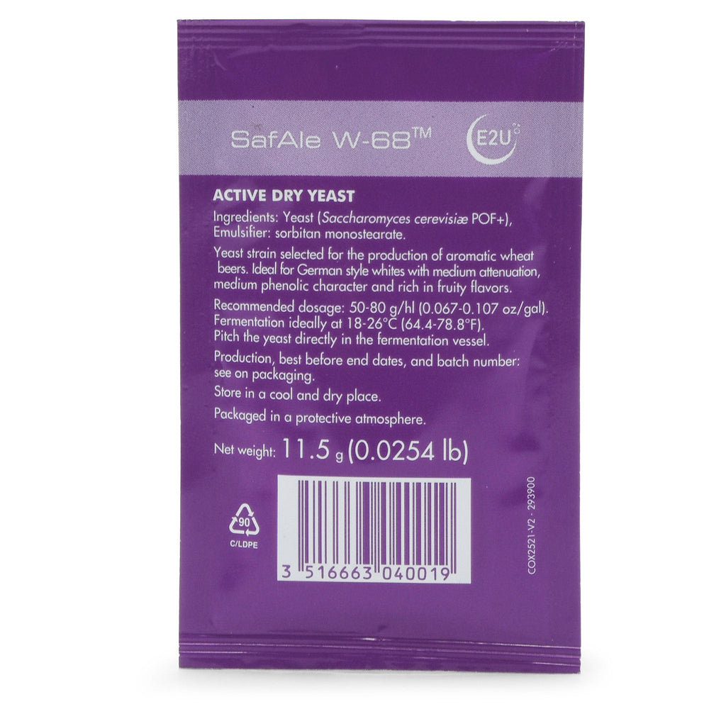 SafAle W-68 German Wheat Beer Dry Yeast - Fermentis